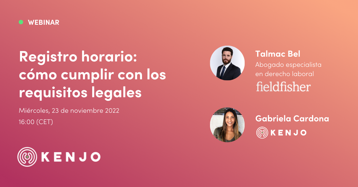 Webinar: 'Registro horario: cómo cumplir con los requisitos legales'